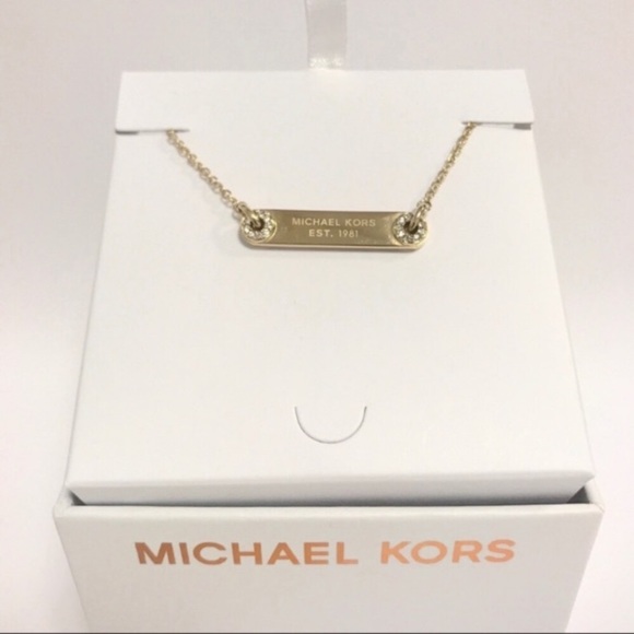 Michael Kors | Jewelry | Nwt Authentic Mk Gold Tone Grommet Logo ...